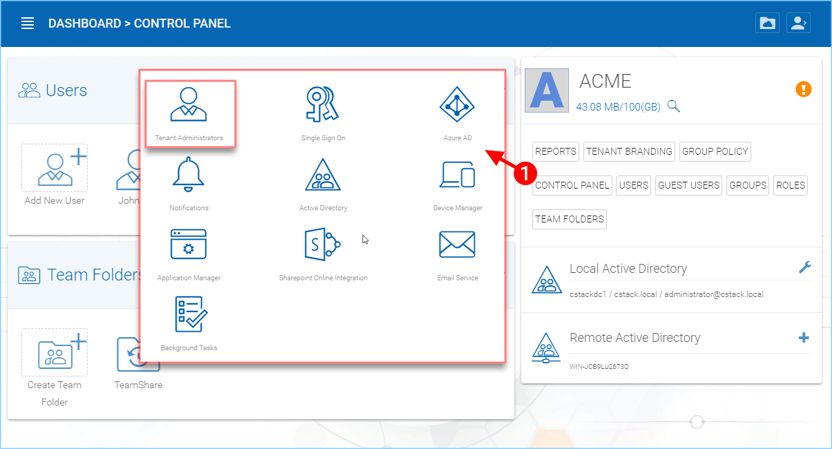 Different Scope of Users — Web Portal User Guide 9.6.5474.41340 ...